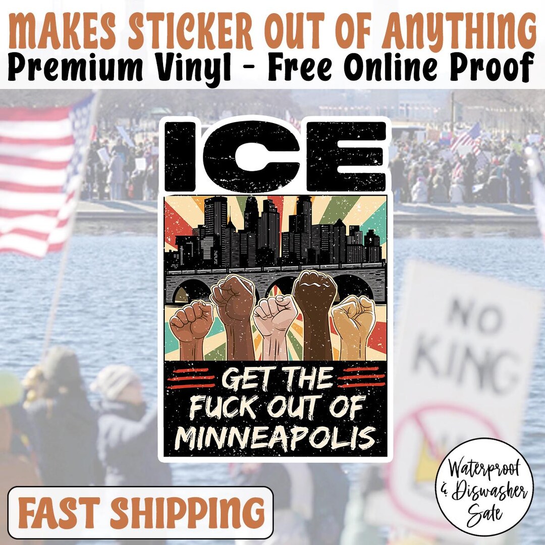 Abolish ICE Sticker/car Magnet, Anti-trump Resistance Sticker, Social ...