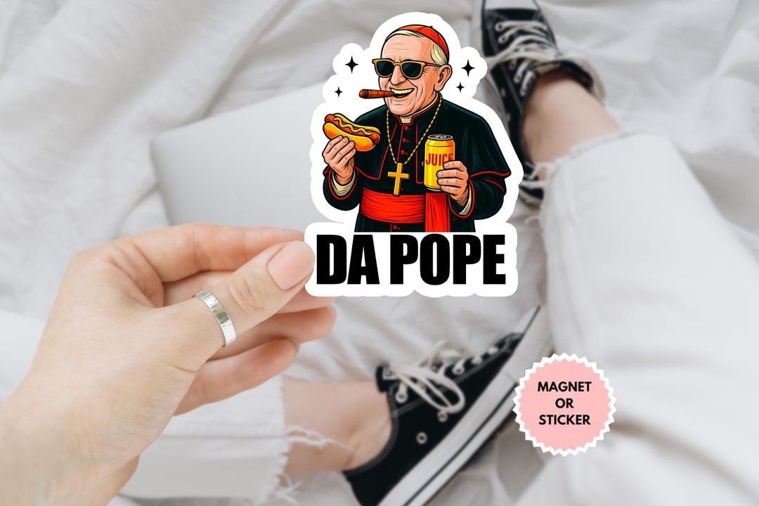 Da Pope Meme Car Magnet/sticker, Pope Leo XIV Election Sticker, Pope ...