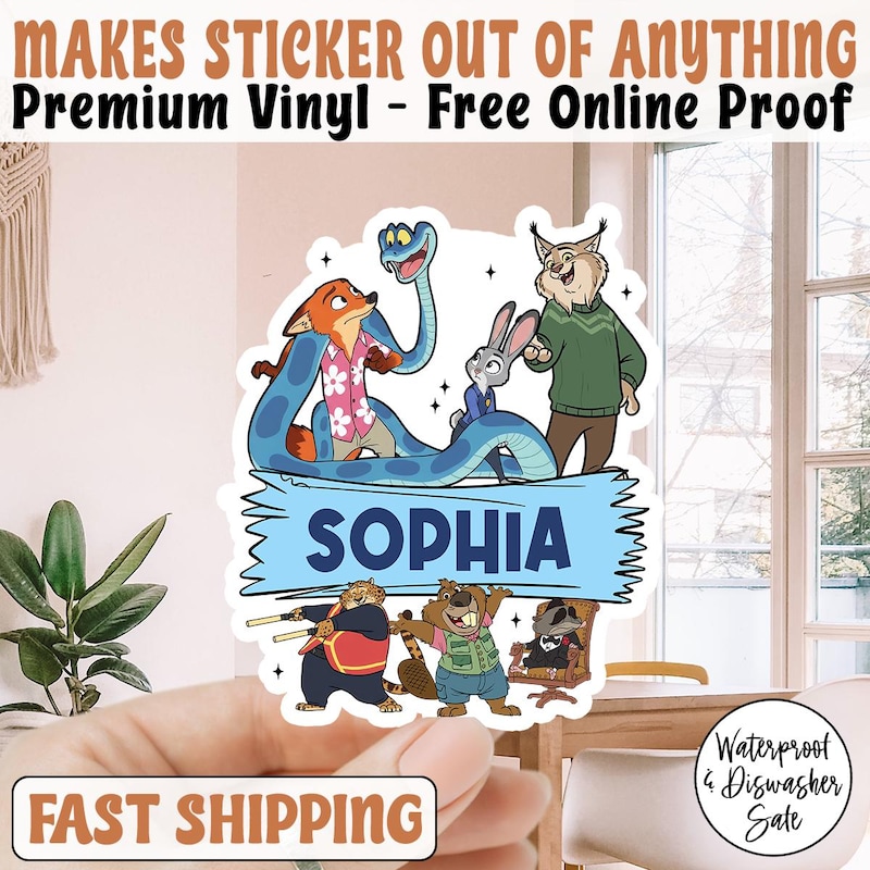 Zootopia Stickers - Etsy