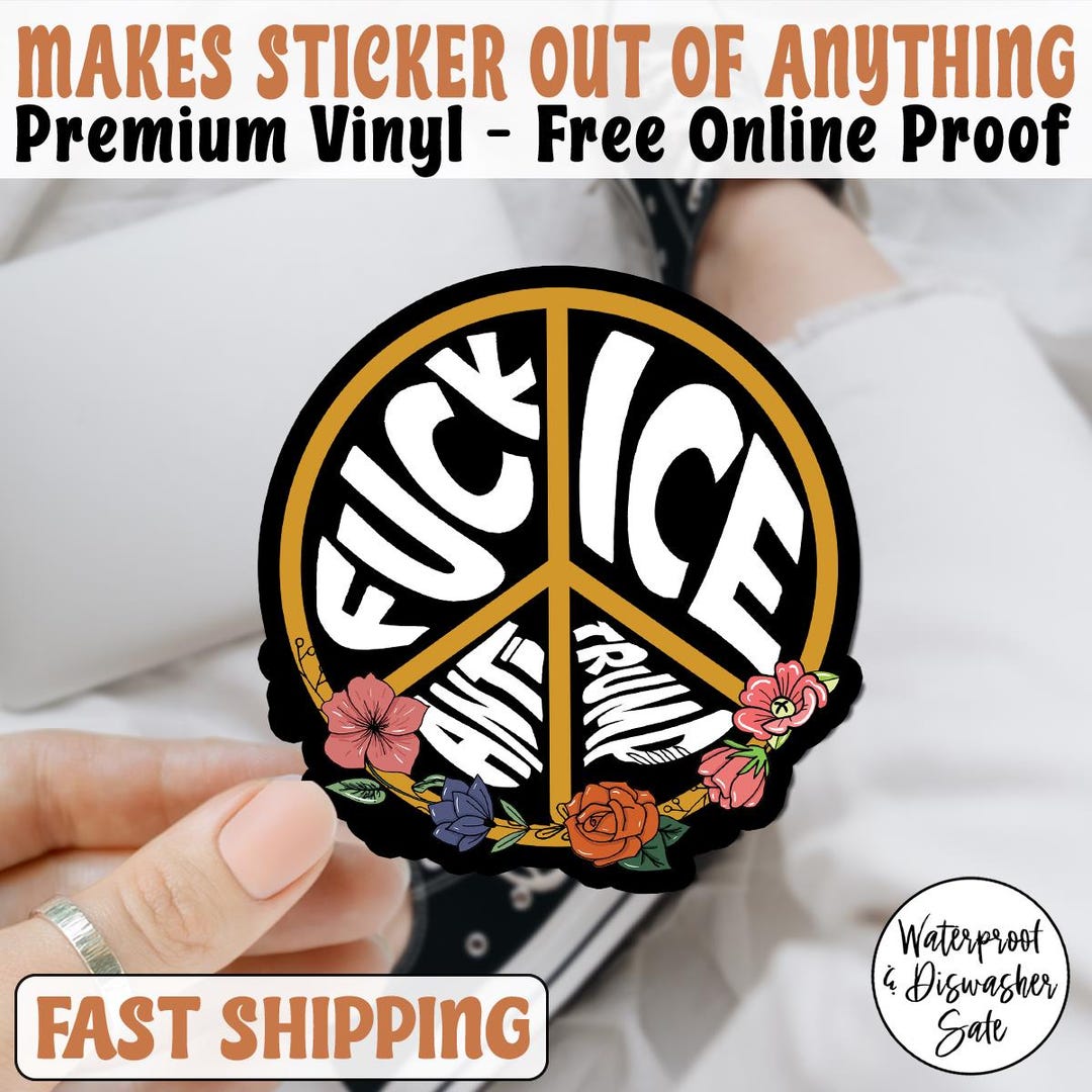 Fck ICE Sticker/car Magnet, Anti-ice Protest Decal, Melt ICE Anti ...