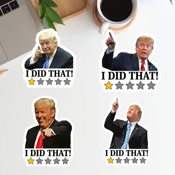Trump I Did It Sticker - Etsy