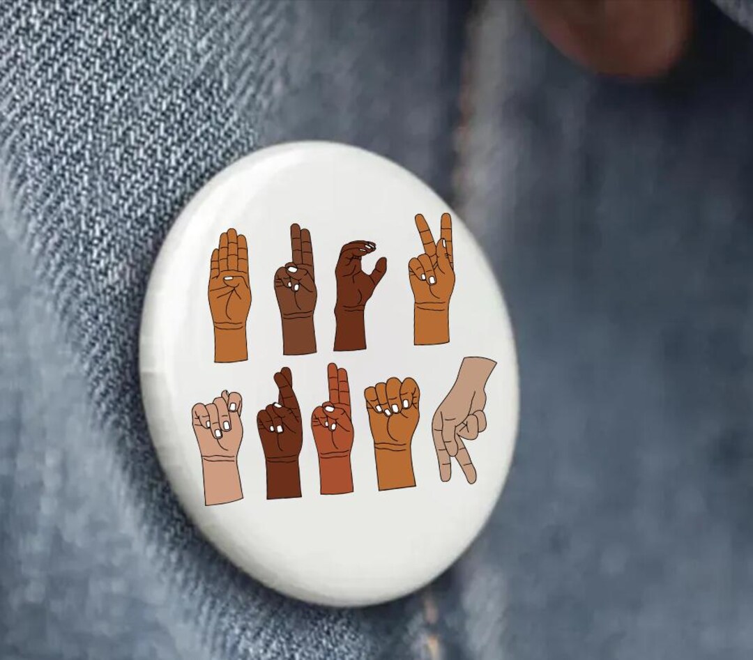 F*ck Trump Hand Sign Pin Button, F*ck Trump Sign Language Pin, 2024 ...