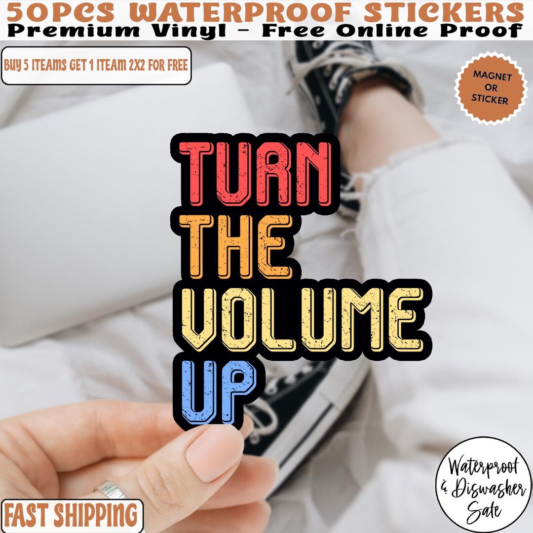 Turn the Volume up Zohran Sticker/car Magnet, 2025 Campaign Decal ...