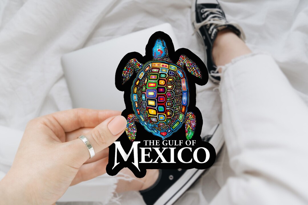 Gulf of Mexico Retro Travel Sticker, Fade-resistant Decal Stickers ...