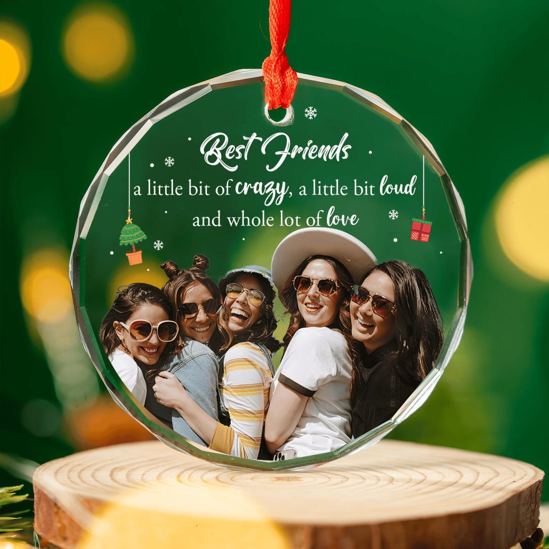 Custom This is Us A Little Bit of Crazy Friends Xmas Ornament, Funny ...