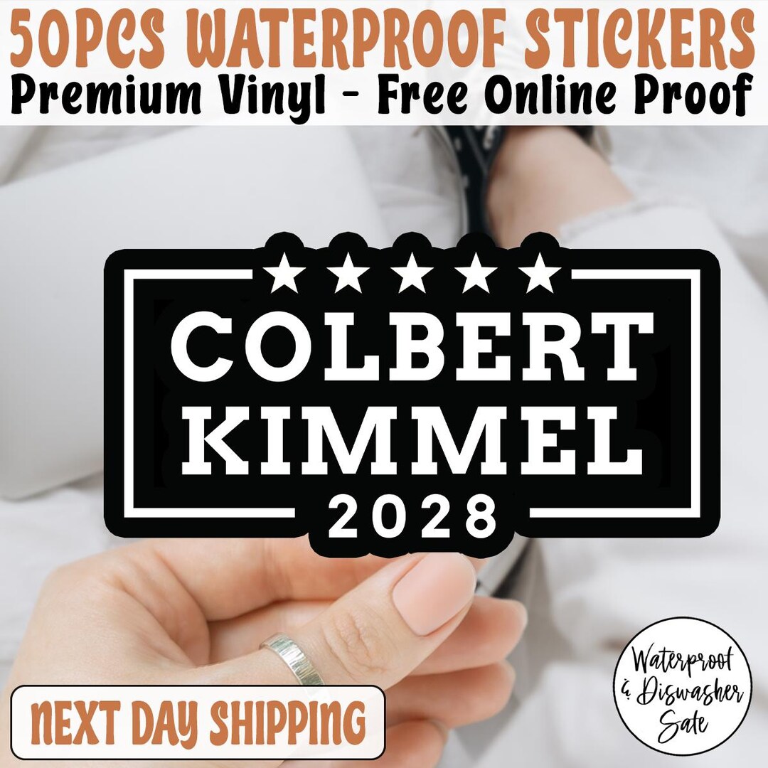 Colbert Kimmel 2028 Sticker/car Magnet, Stephen Colbert Sticker ...