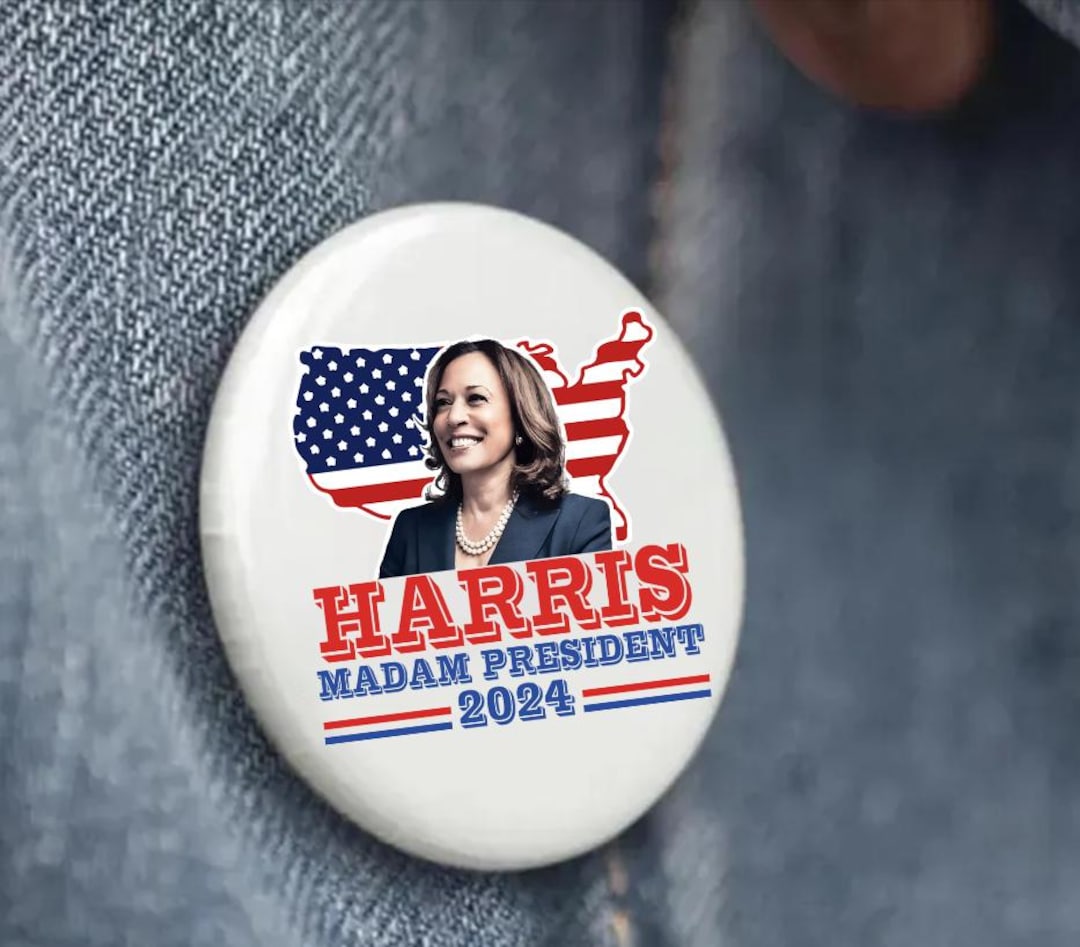 Harris Madam President 2024 Pin, Kamala Harris 2024 for President 2024 ...