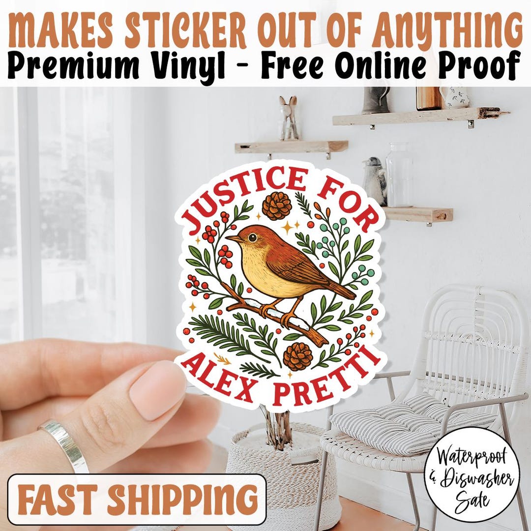 Justice for Alex Pretti Sticker/car Magnet,minneapolis Tribute ...