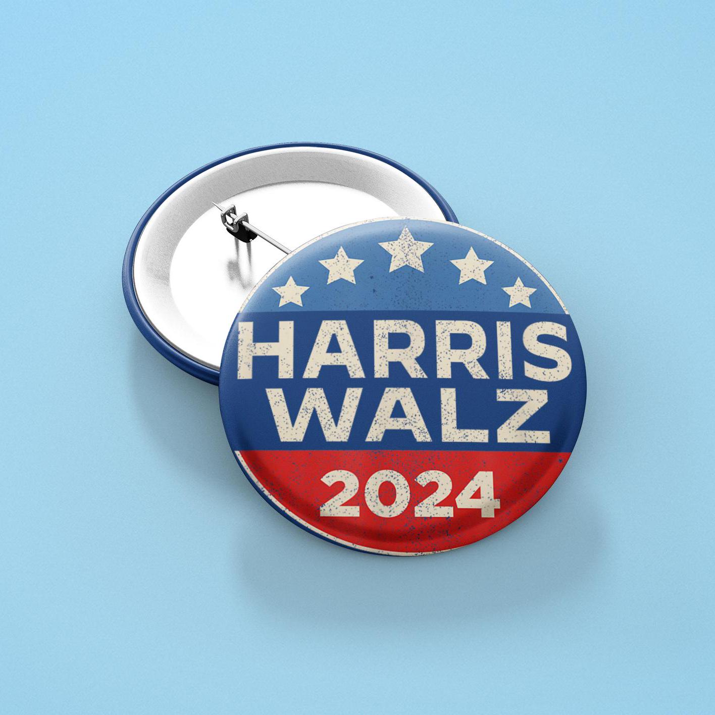 Harris and Walz 2024 President 2024 Pin Button , Kamala Pins Buttons ...