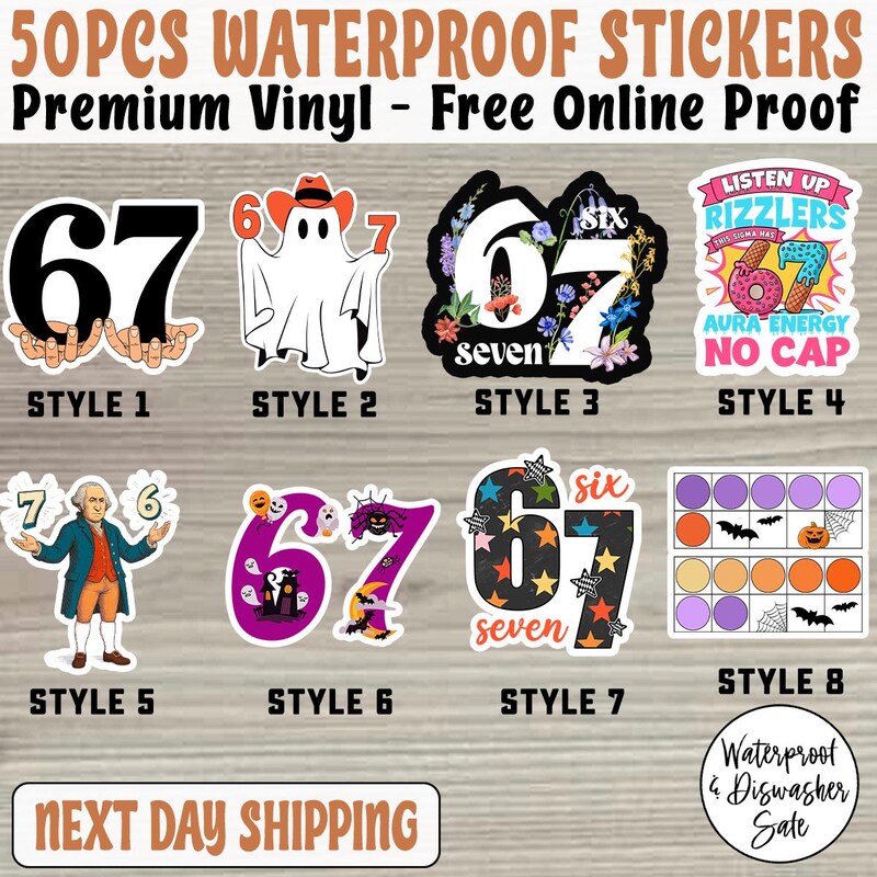 67 Stickers - Etsy