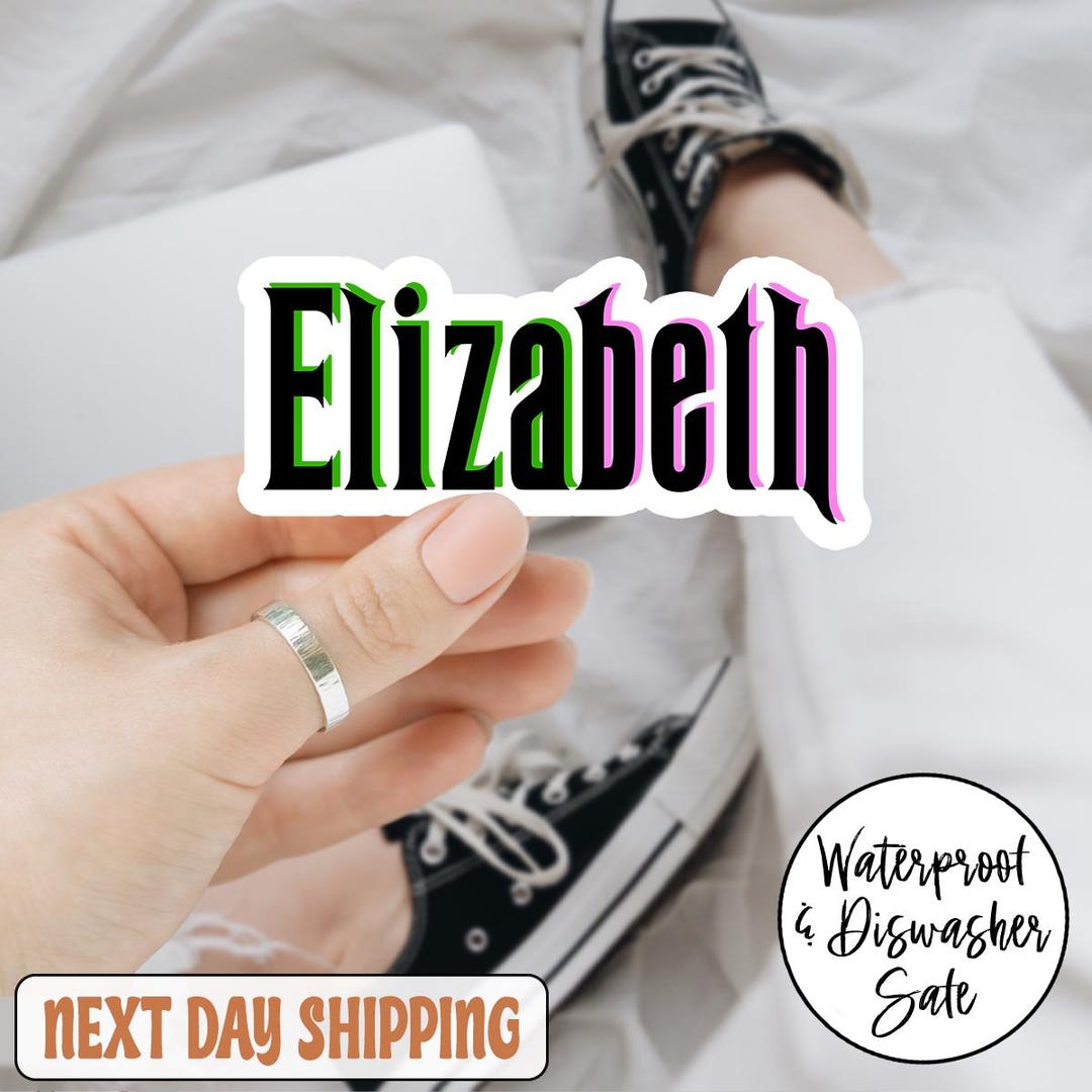 Custom Wicked Name Sticker Sticker, Personalized Name Sticker ...