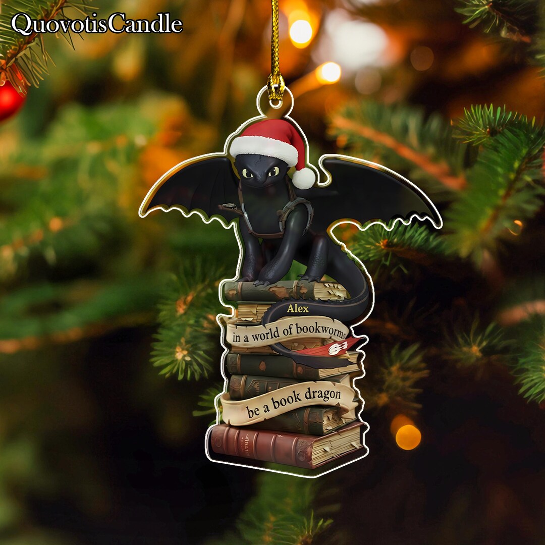 Custom Toothless Christmas Ornament, How to Train Your Dragon Xmas Gift ...