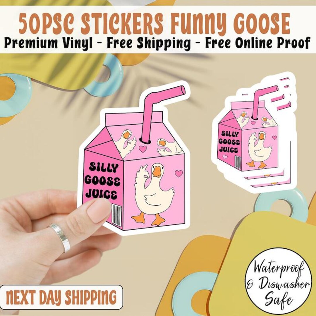 50psc Goose Meme Stickers, Funny Goose Sticker, Goose Bump Laptop ...