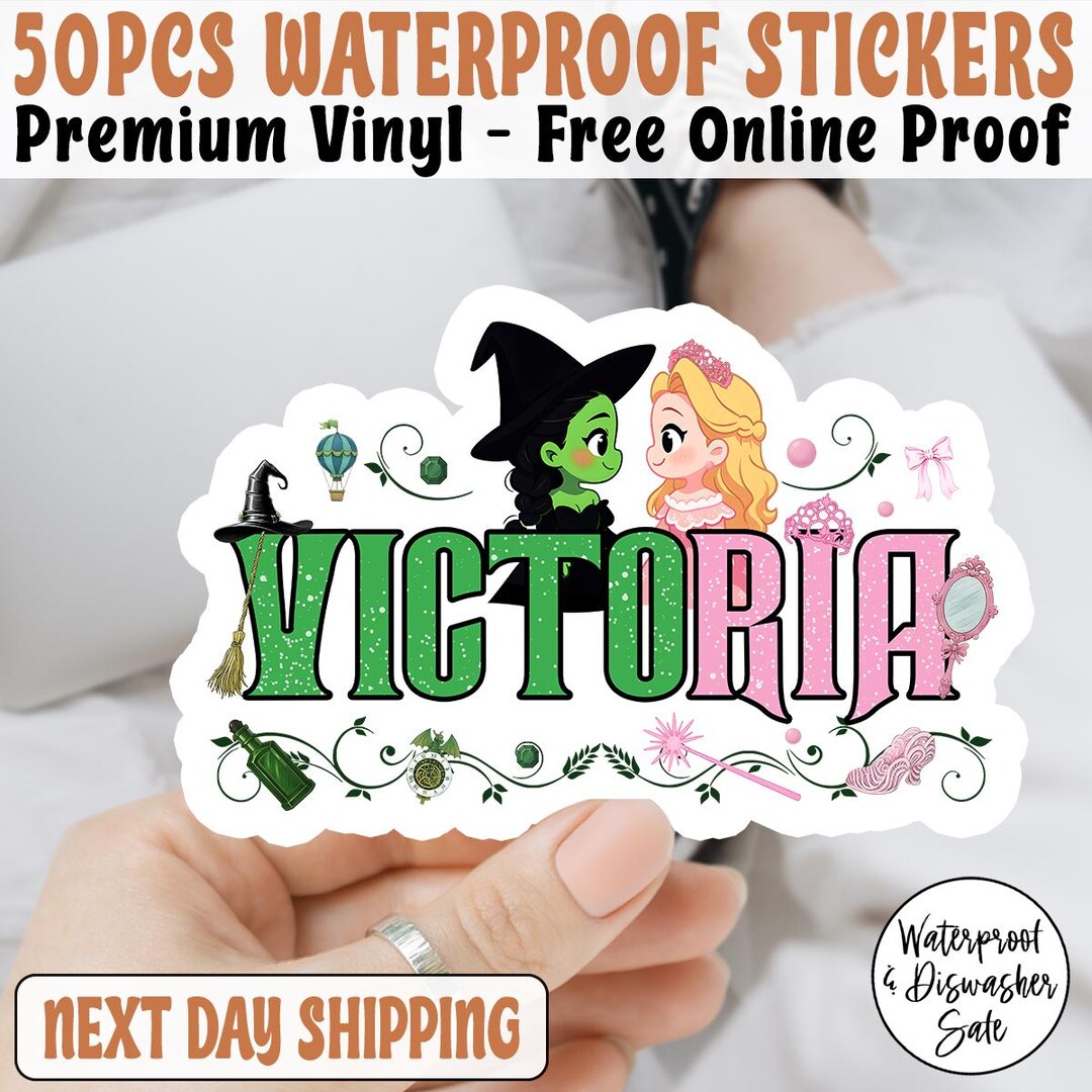 Custom Name Wicked Movie Sticker/car Magnet, Personalized Decal, Vinyl ...