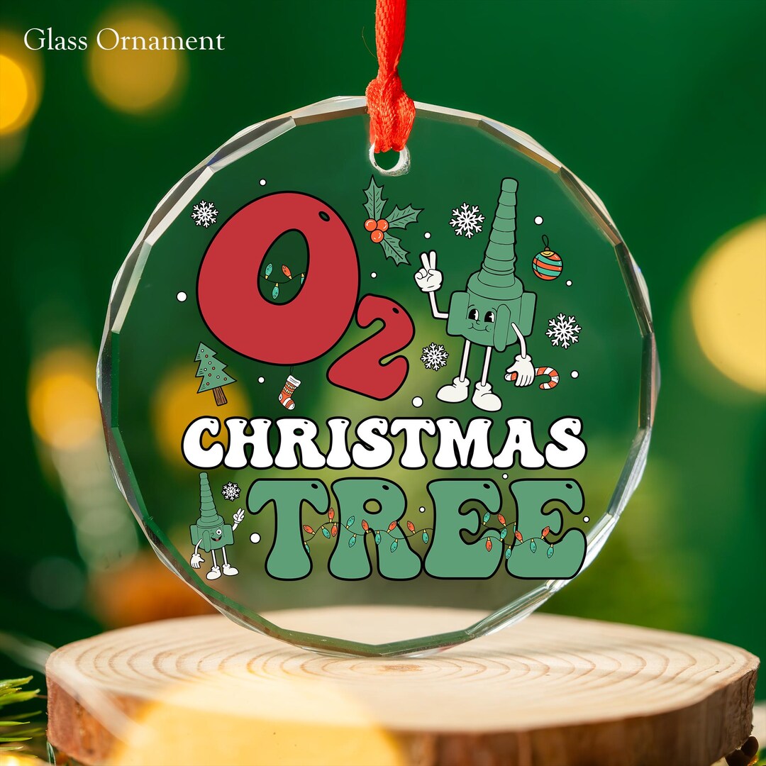 O2 Christmas Tree Respiratory Therapy Nurse Xmas Ornament, Respiratory ...