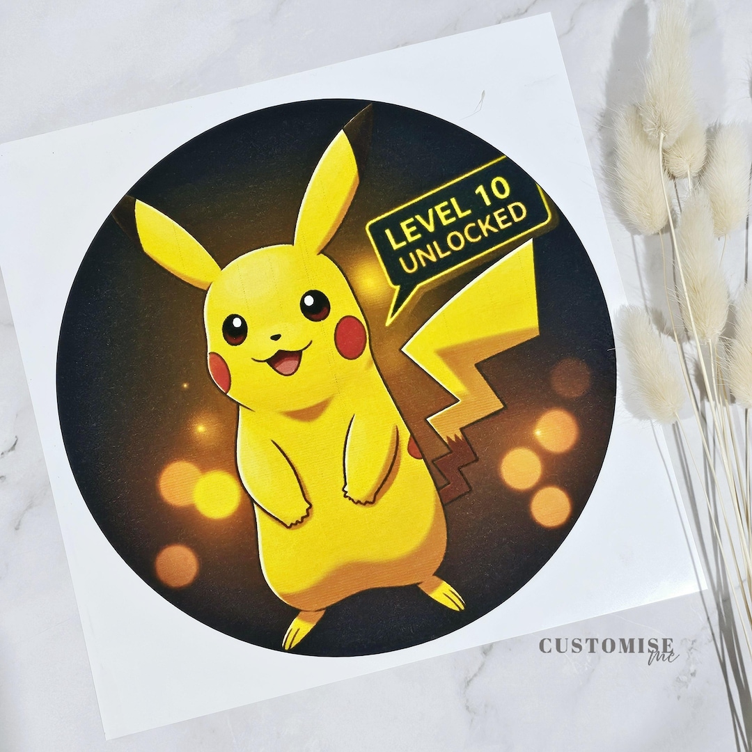 Pokemon Custom Edible Image Icing Sheet Pre Cut Cake Cookies Decorate ...