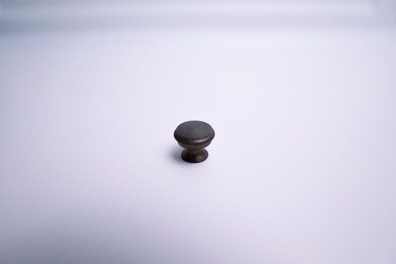 Solid Raw Brass Mini Knob - Etsy