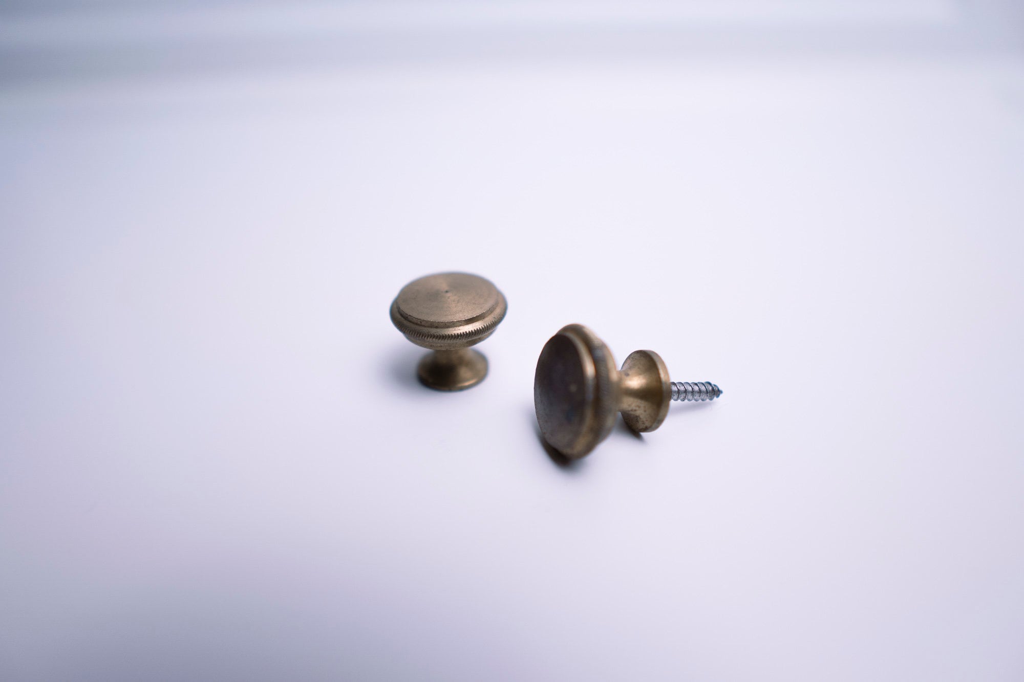 Solid Raw Brass Mini Knob - Etsy