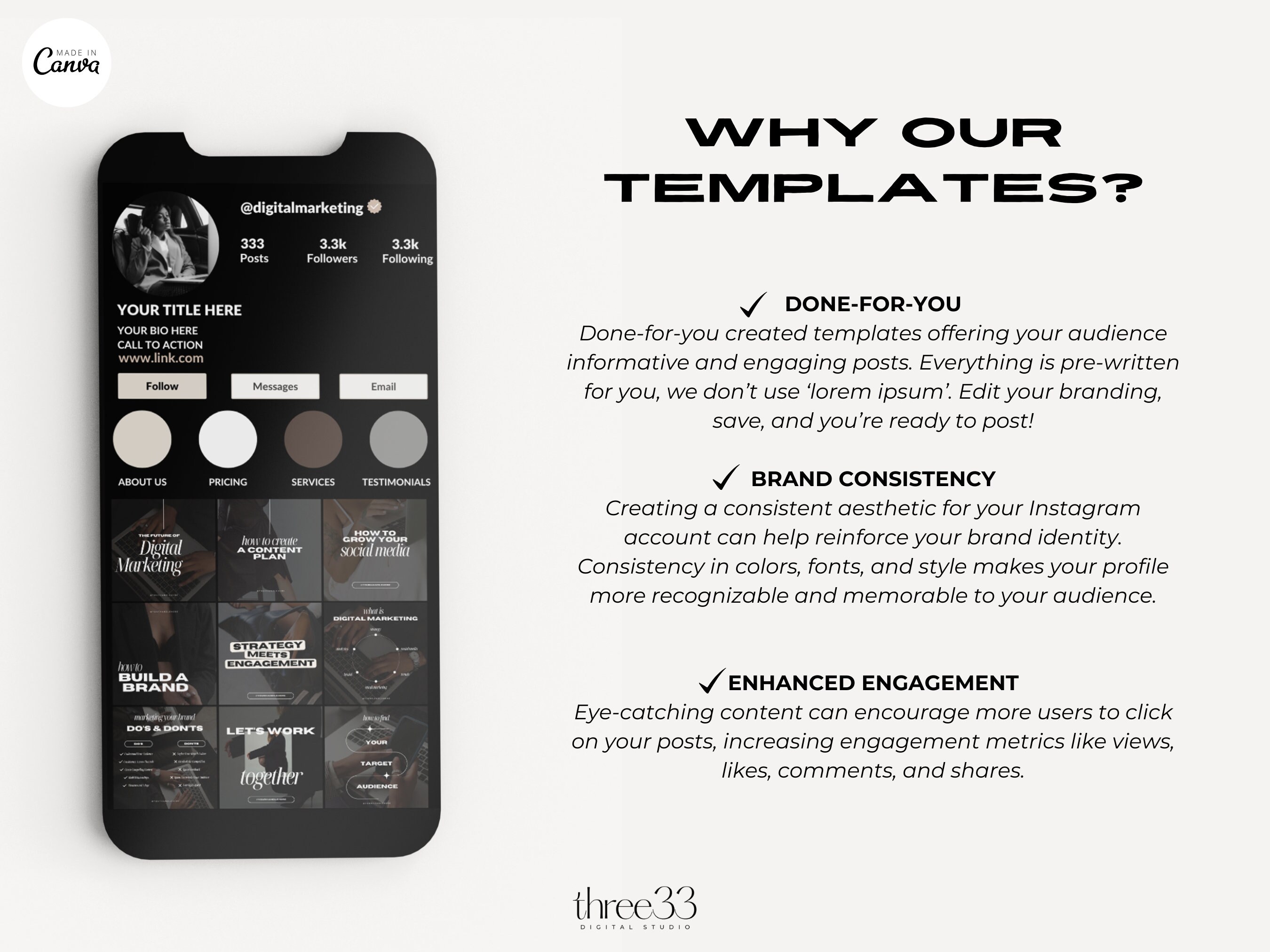 Faceless Marketing Templates, Digital Marketing Templates, Social Media ...