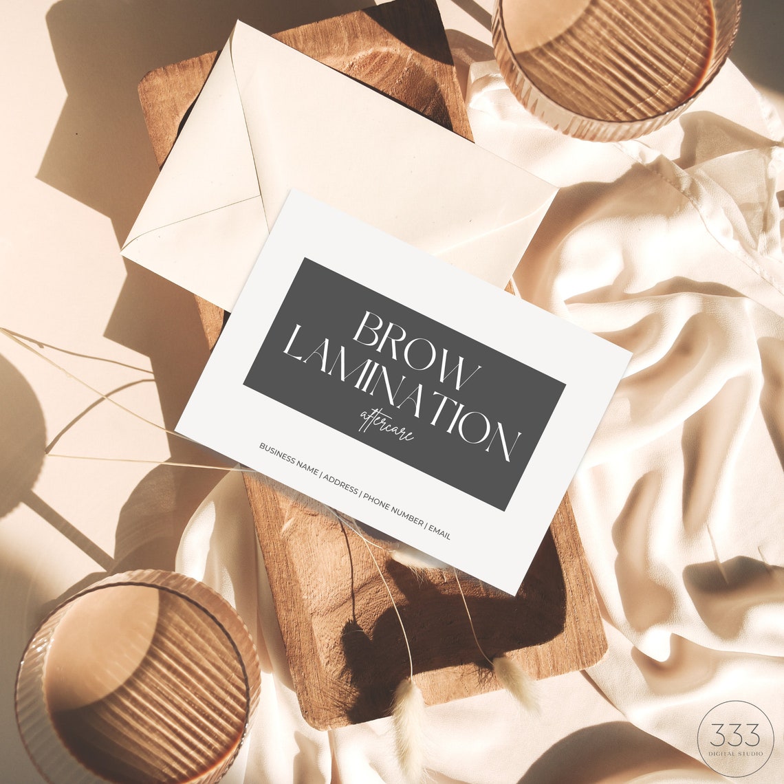 Editable Brow Lamination Cards Client Aftercare Edit in - Etsy