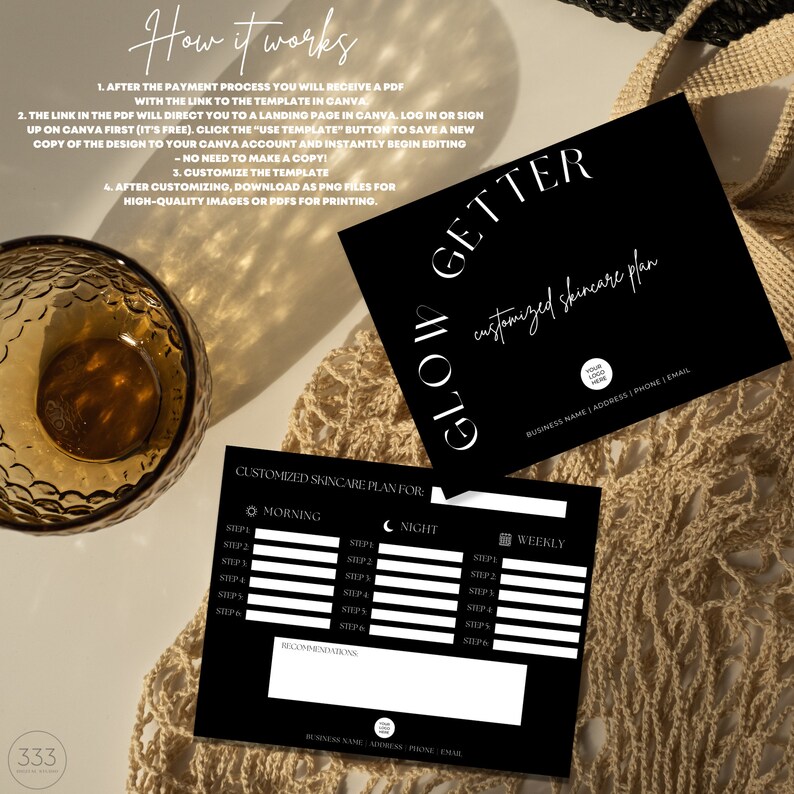 Skincare Routine Cards Editable Esthetician Templates Facial - Etsy