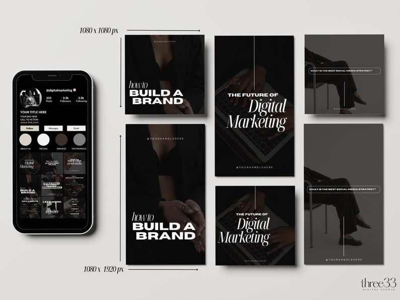 Faceless Marketing Templates, Digital Marketing Templates, Social Media ...