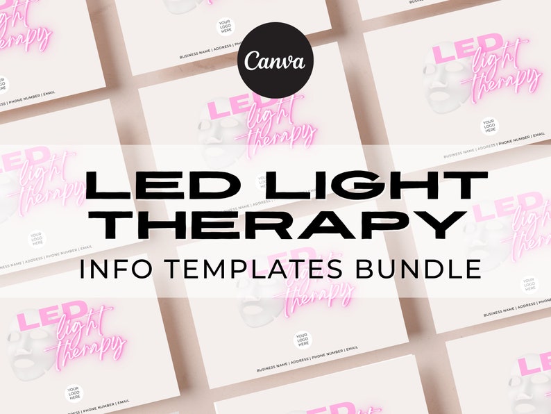 Skincare Template, LED Light Therapy Template, Skincare Routine, Facial ...