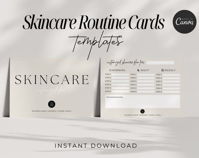 Printable Skincare Routine Tracker, Skincare Tracker, Self Care Log ...