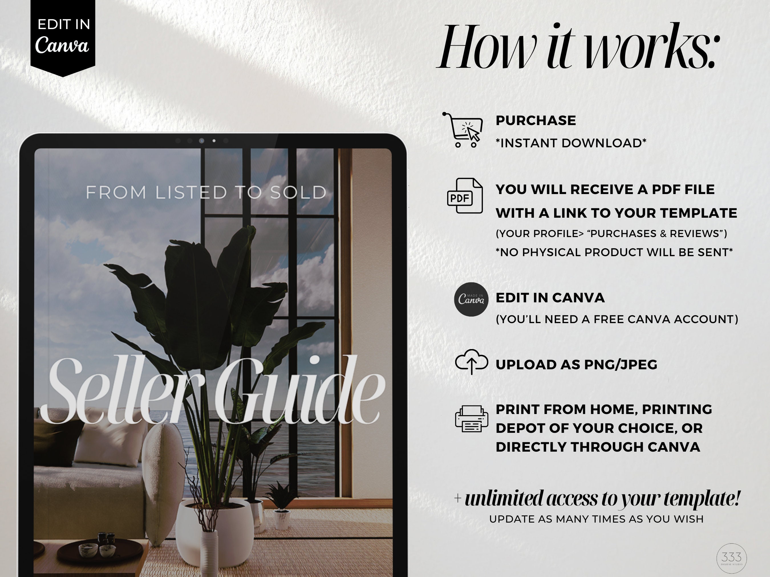 Real Estate Seller Guide Seller Guide Real Real Estate - Etsy