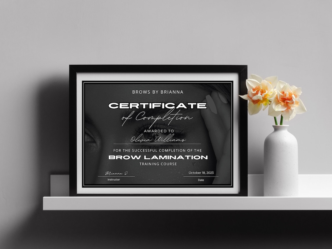 Certificate of Completion Template, Editable Training Certificate ...