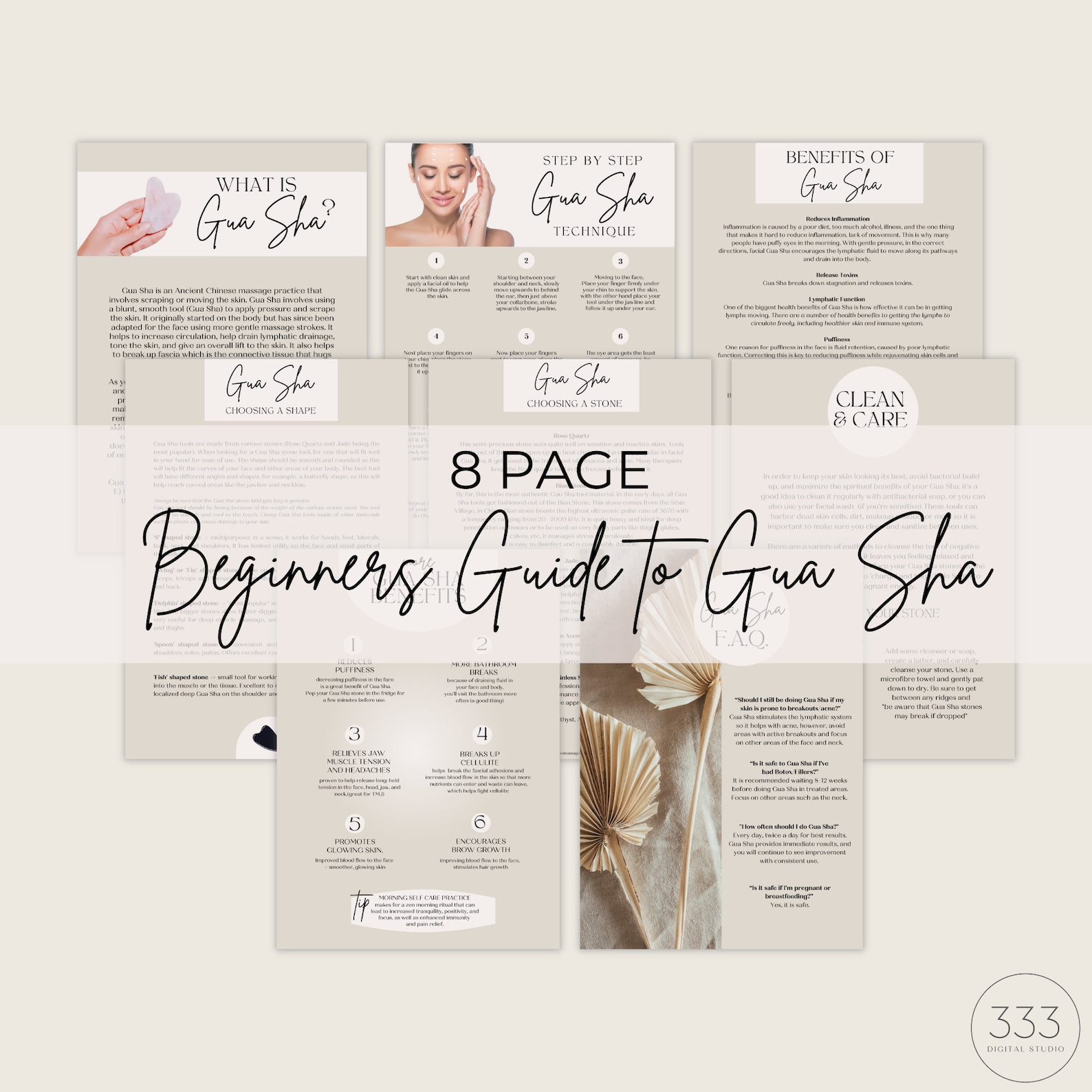 Gua Sha Guide, Beginners Guide, Self Care, Gua Sha Instructions, Gift ...