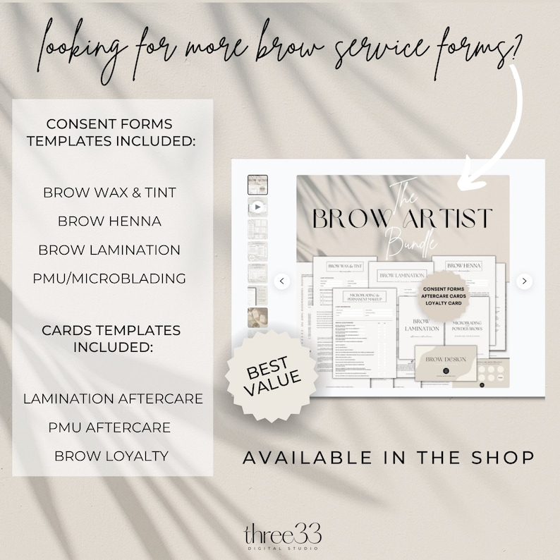 Editable Brow Wax Client Form Esthetician Forms Eyebrow Wax - Etsy