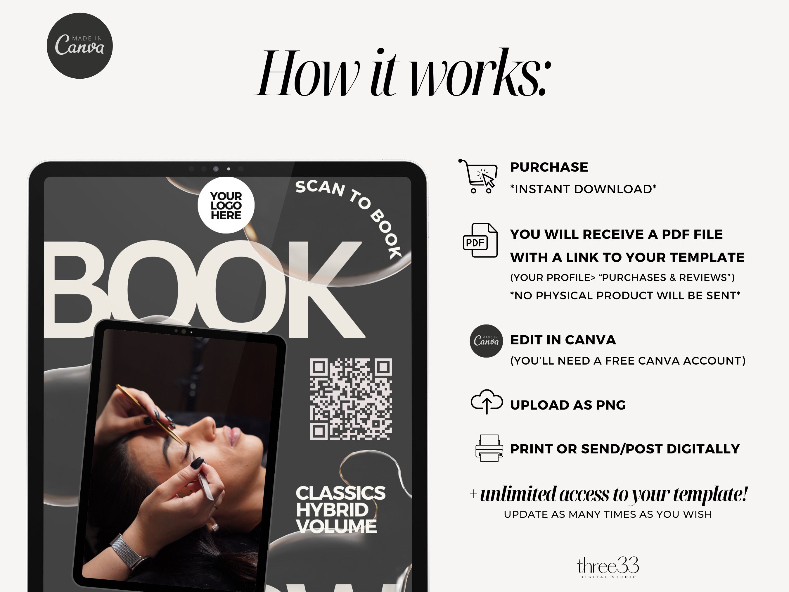 Editable Flyer Template, Book Now Flyer, Flash Sale Flyer, Beauty Flyer ...