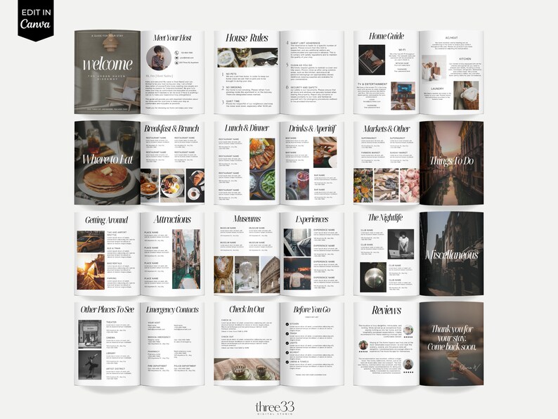 Airbnb Welcome Book Template, Host Guidebook (digital Download) - Etsy UK