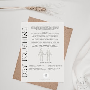 Dry Brush Care Guide, Client Instruction Template (canva Editable) - Etsy