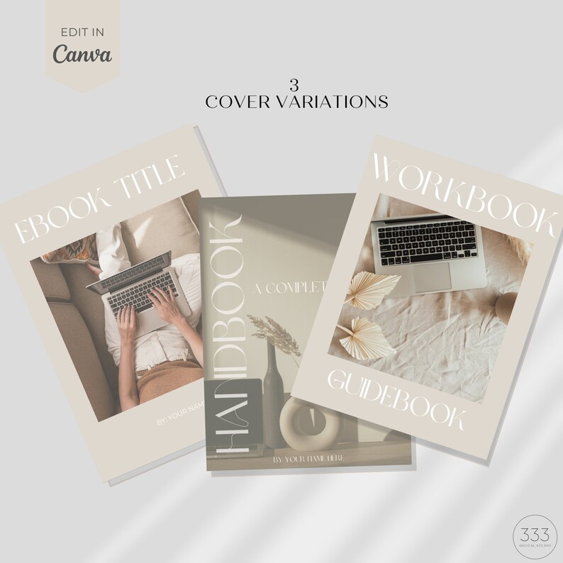 Editable Workbook Template Canva 40 Page Ebook Small - Etsy