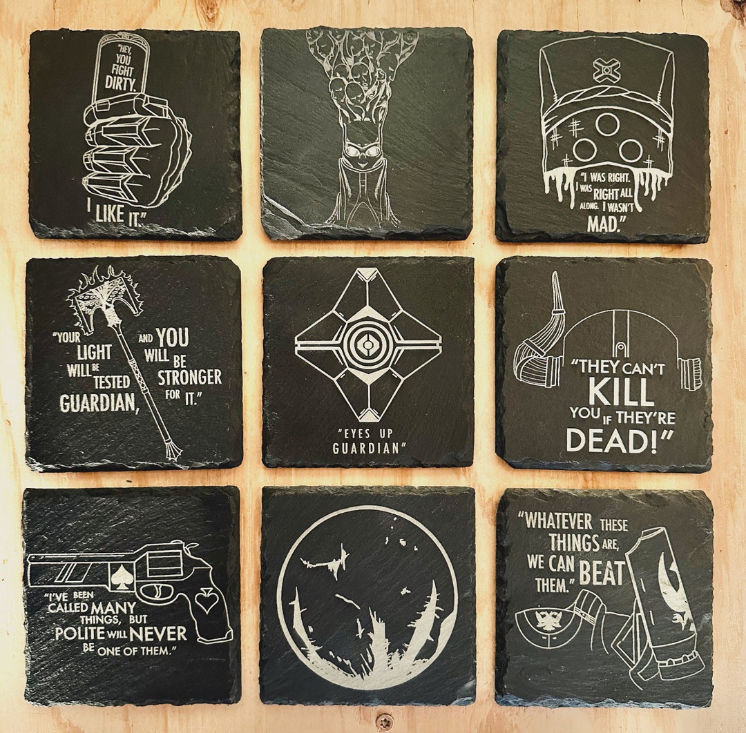 Destiny 2 Slate Coasters - Etsy