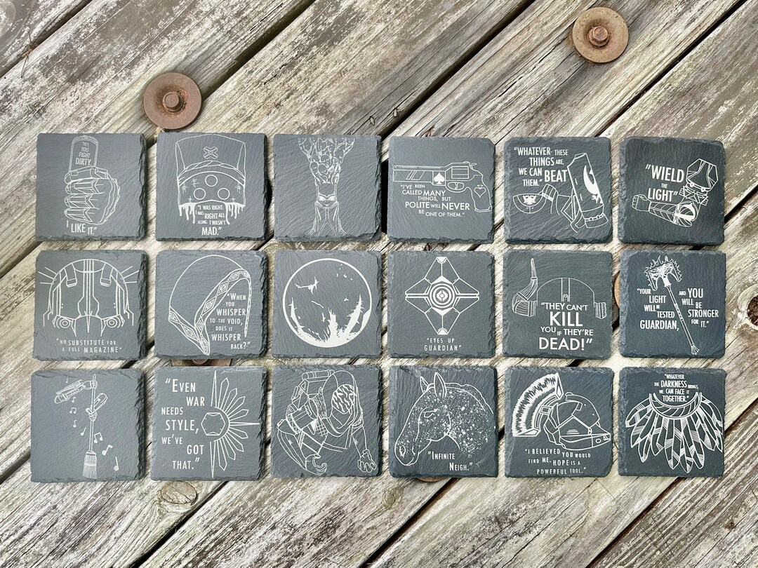 Destiny Slate Coasters - Etsy
