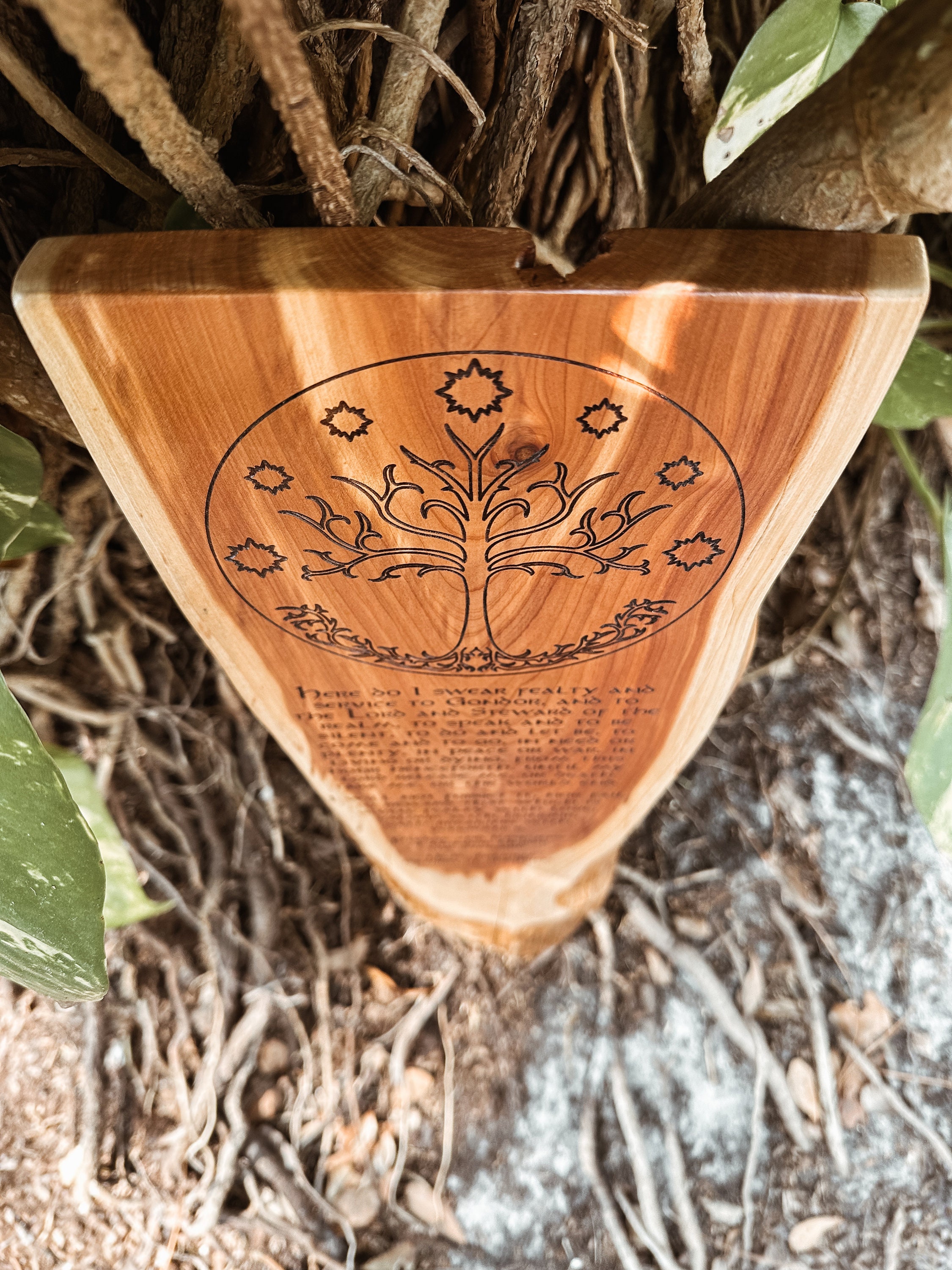 Tree of Gondor Live Edge Wall Art - Etsy