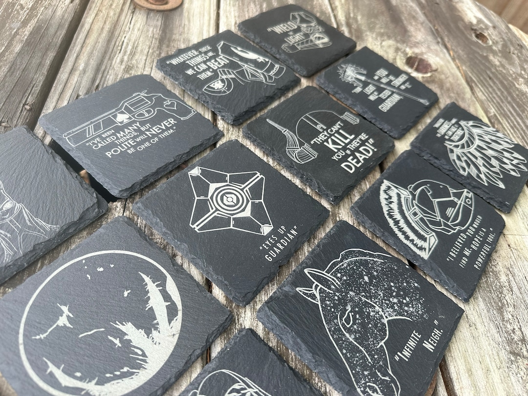 Destiny Slate Coasters - Etsy