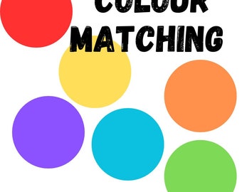 Printable Game for Teaching Colours; Observation; Perception; Matching ...