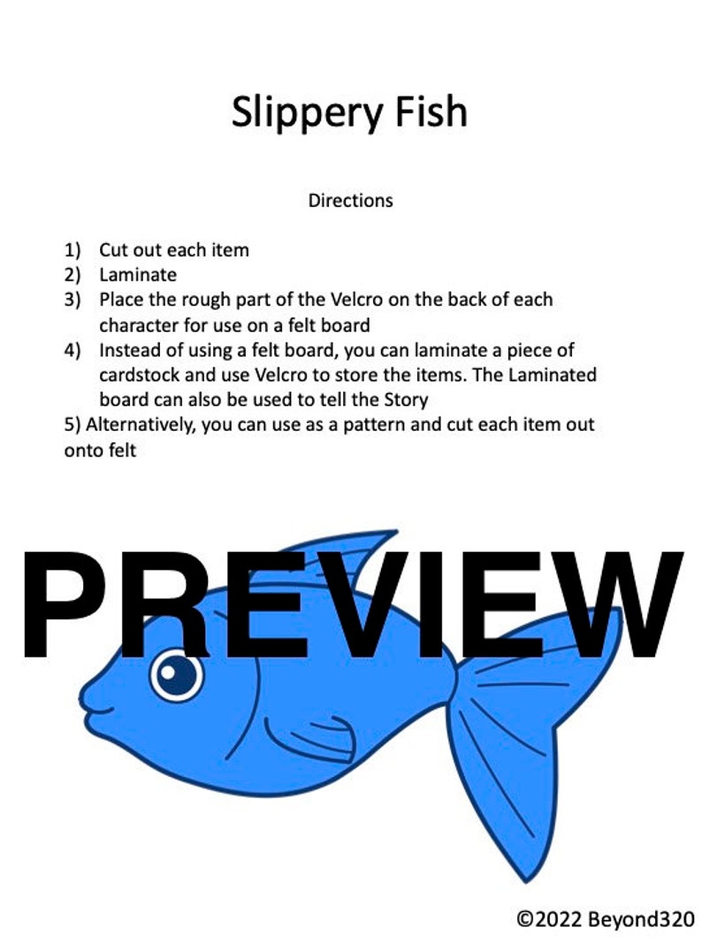 Slippery Fish Song Visuals - Etsy