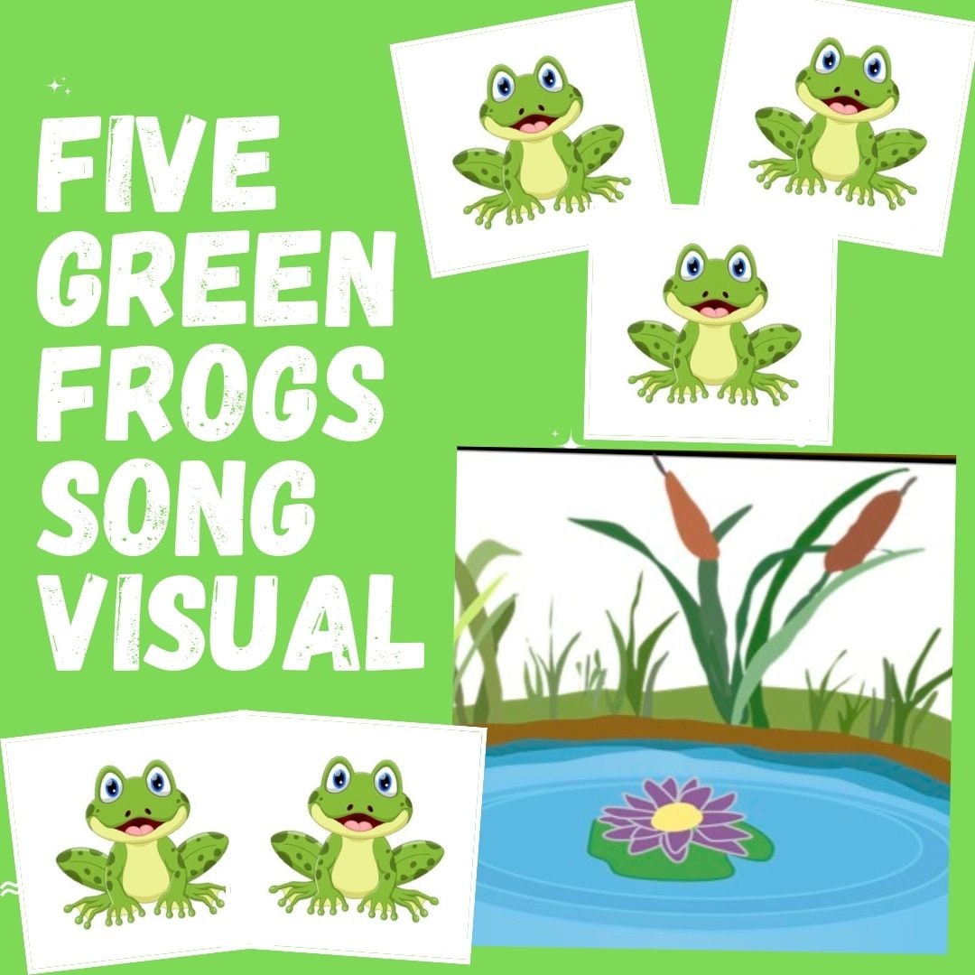 Five Green Frogs Visual - Etsy