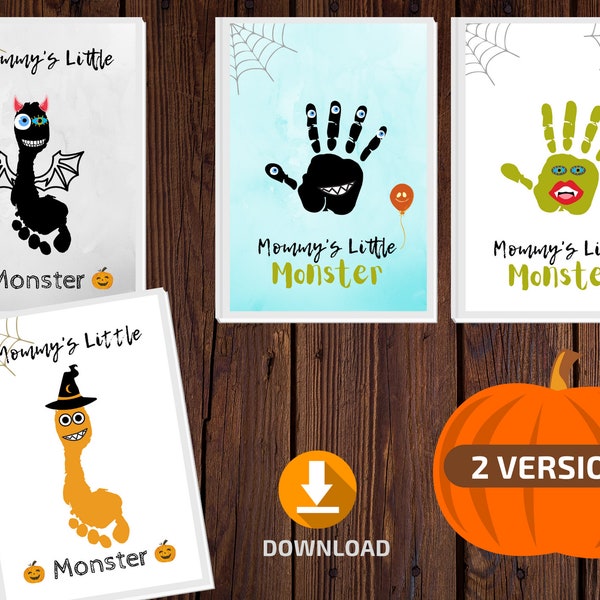 Monster Handprint - Etsy