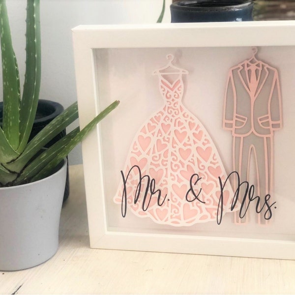 Wedding Dress Shadow Box - Etsy