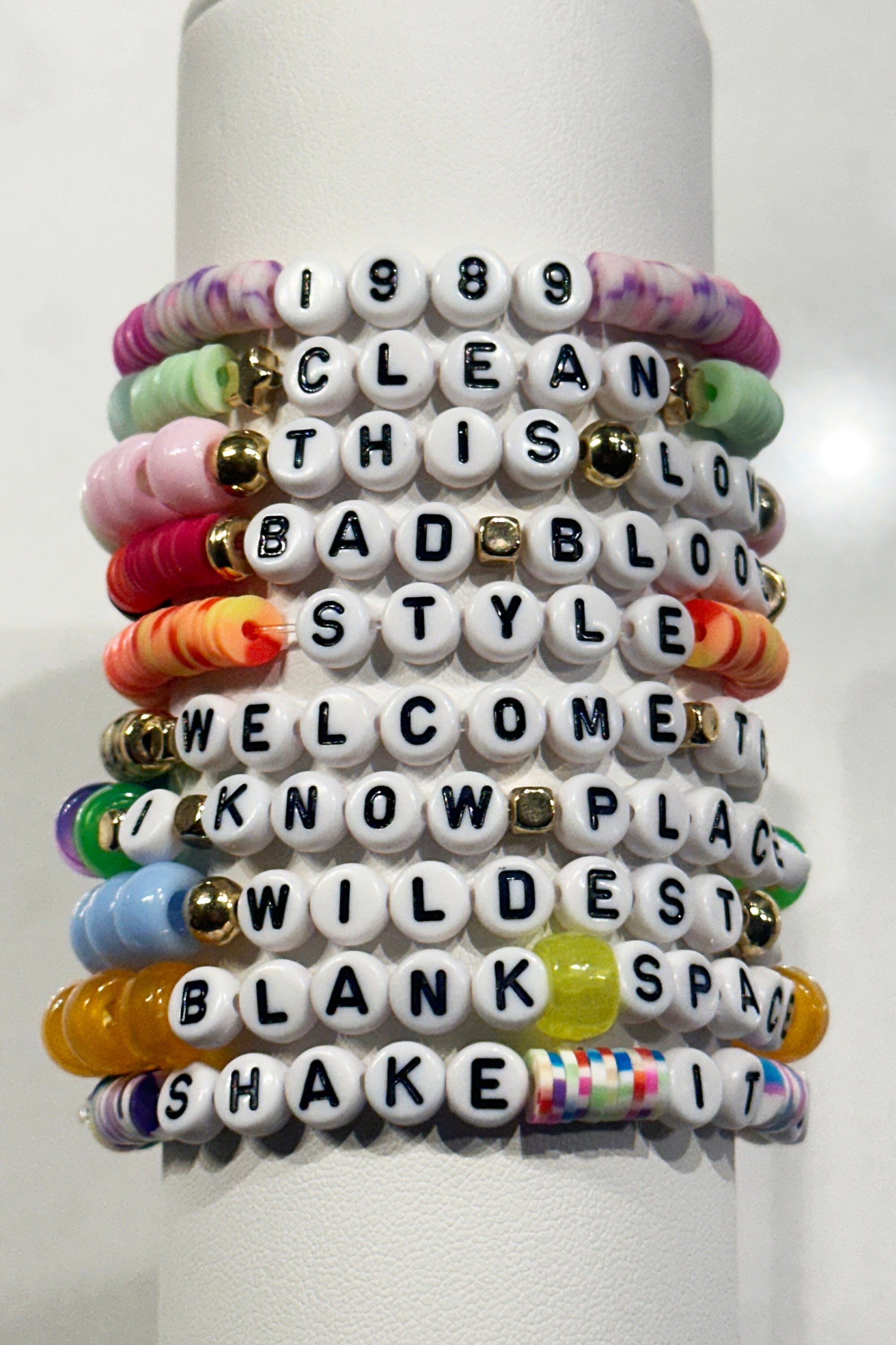 10 Pack Swiftie Friendship Bracelets Clay Beads Stylish Colors - Etsy