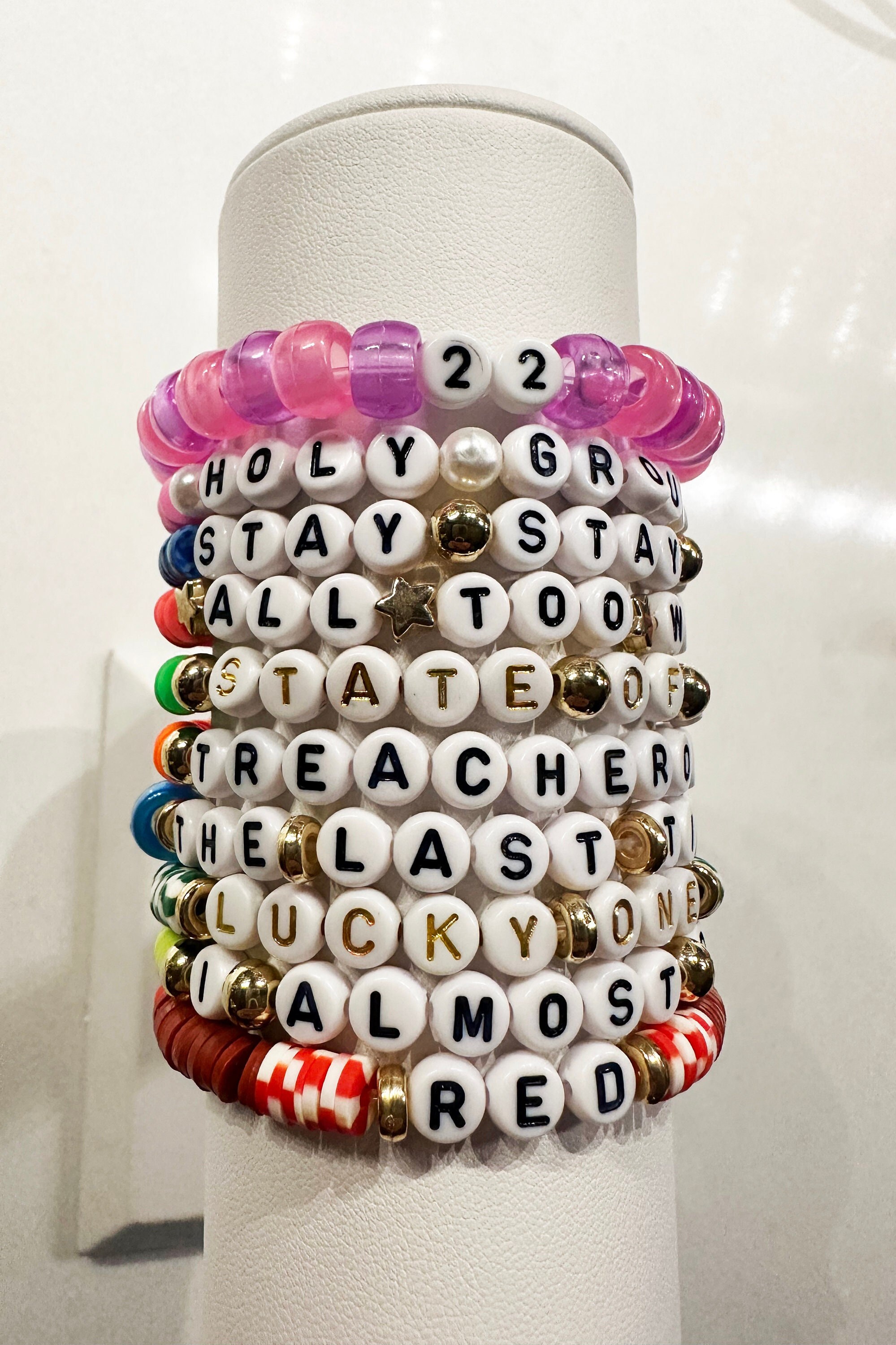 10 Pack Swiftie Friendship Bracelets Clay Beads Stylish Colors - Etsy