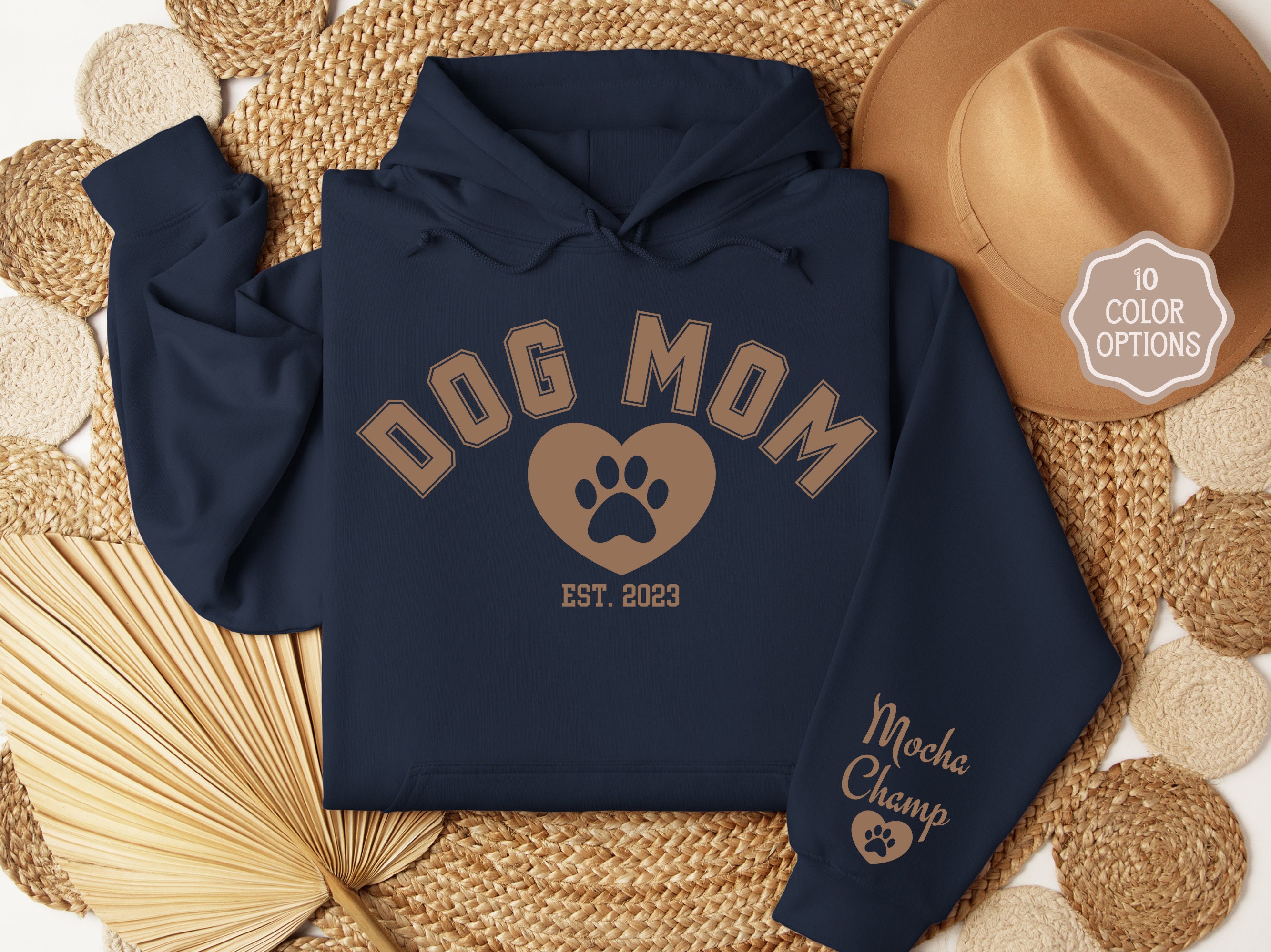 Personalized Dog Mom Hoodie, Fur Mom Sweatshirt, Dog Mama, Dog Lovers ...