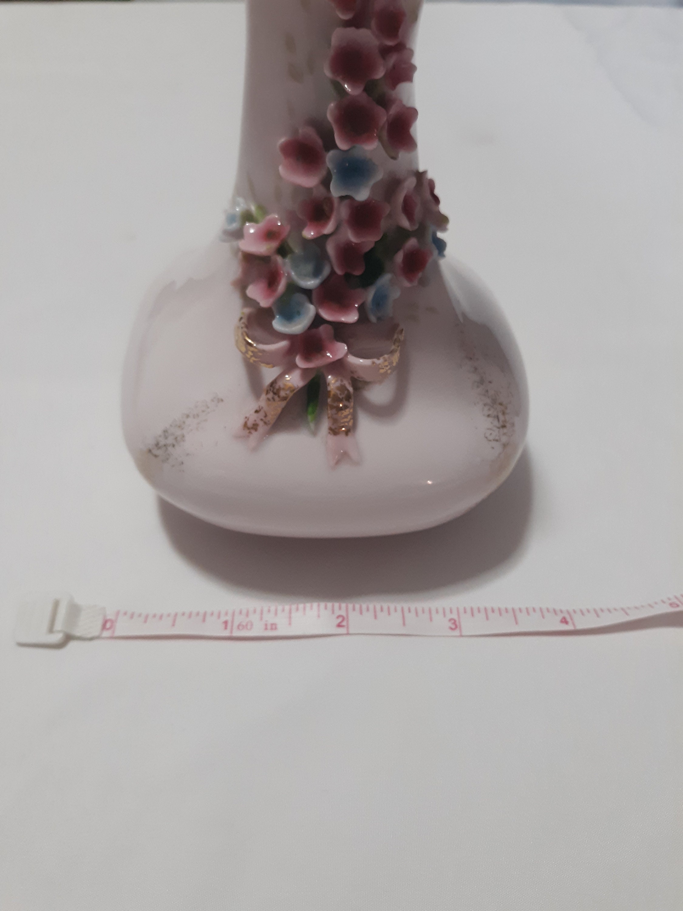 Vintage Lefton Petite Floral Vase - Etsy
