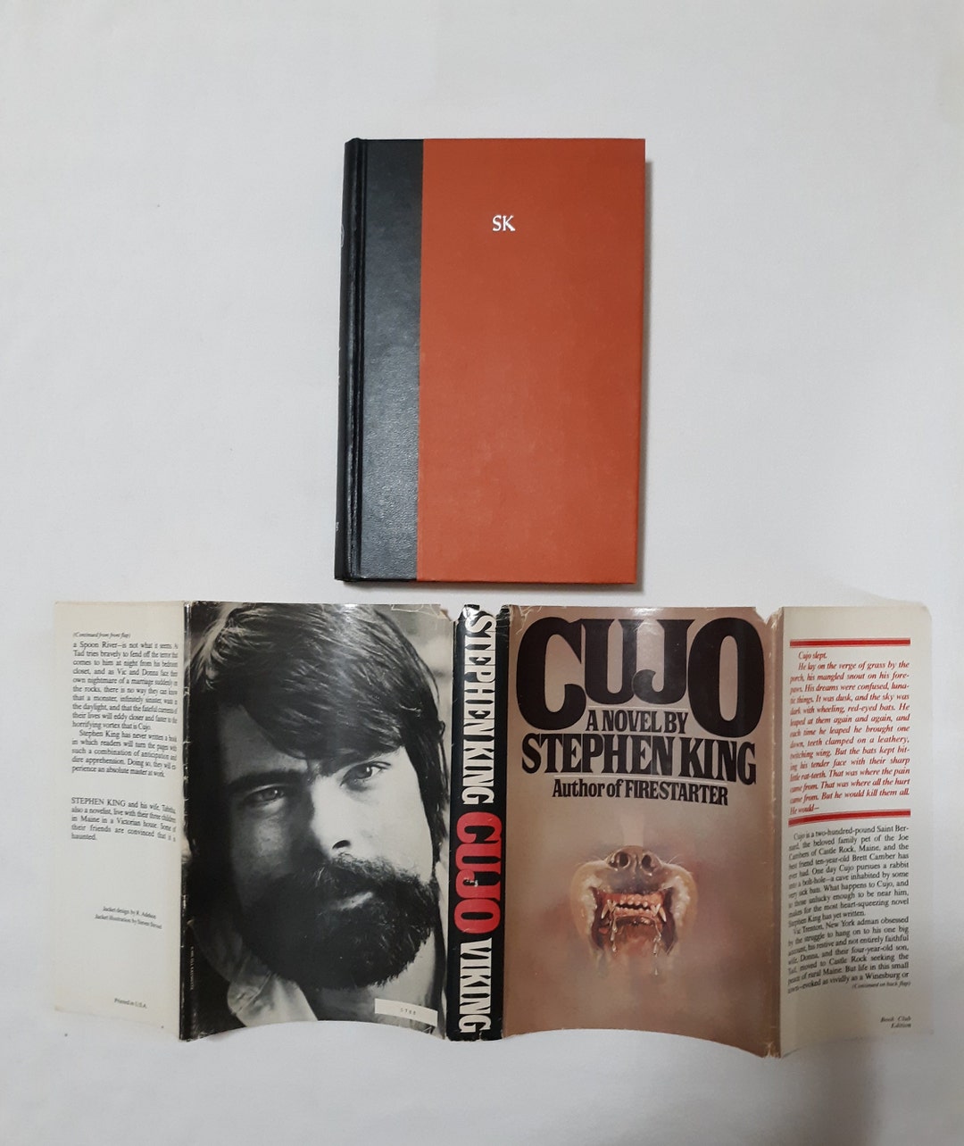 Cujo Book Club First Edition Novel by Stephen King - Etsy
